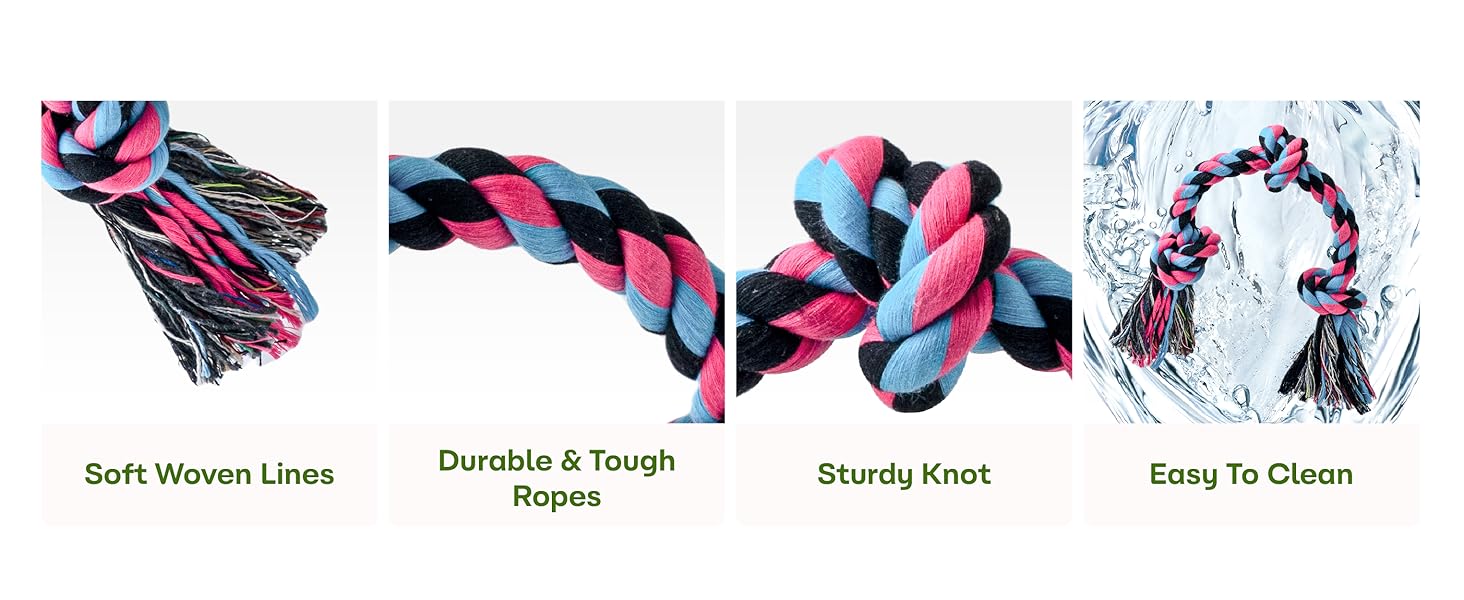 Amazon.com : Dog Rope Toy for Large Dogs, Heavy Duty Chew Toys for ...