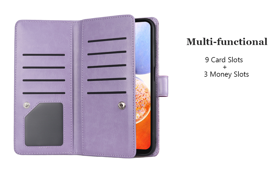 Amazon.com: Varikke Samsung A14 5G Case Wallet, Galaxy A14 5G Case Wallet for Women with Card ...