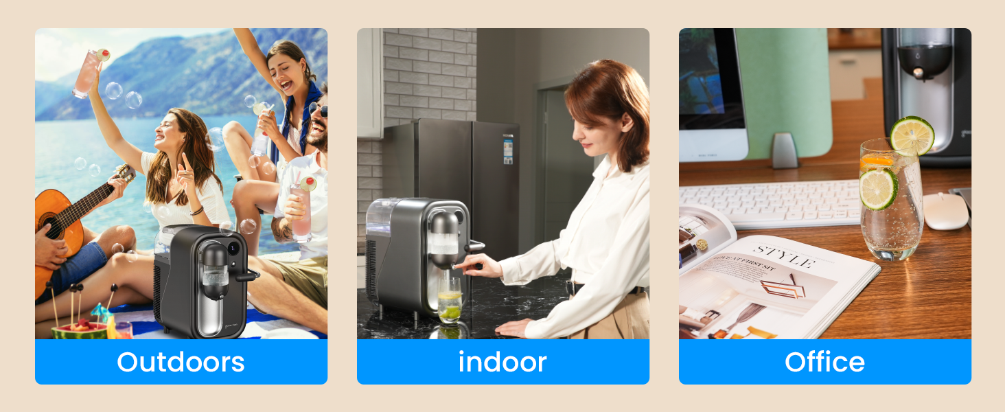 Amazon.com: GLACIER FRESH Newest Cold Soda Maker，Electric Carbonated Water Machine,North America ...