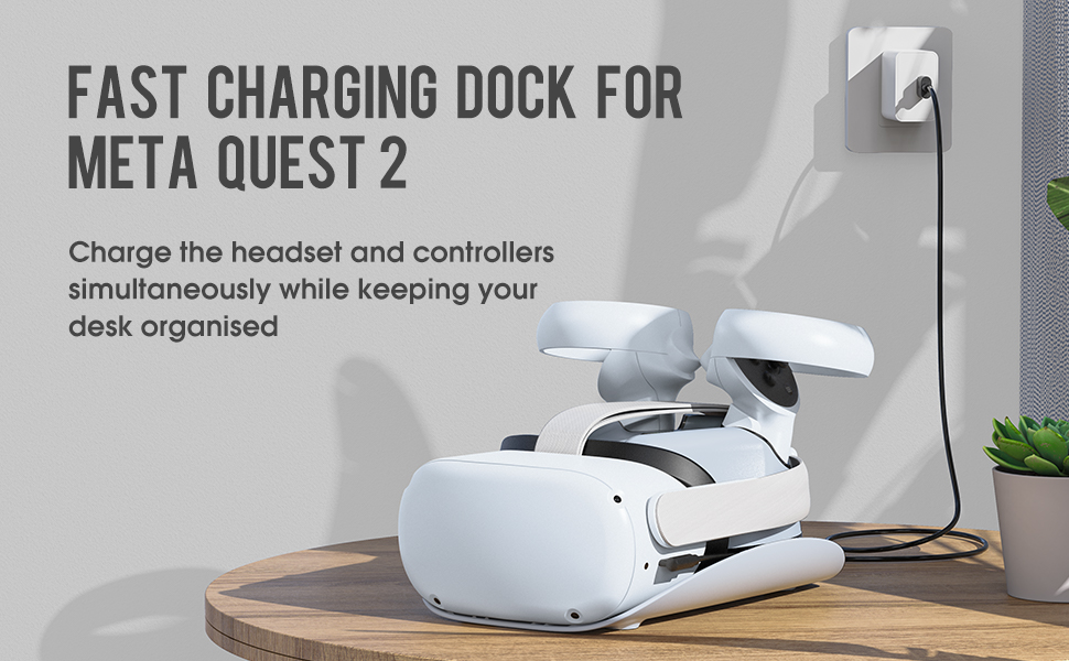 Amazon.com: PHNIXGAM Charging Dock Compatible with Oculus Quest 2/Meta ...
