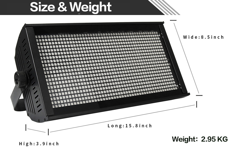 Amazon.com: SHEHDS Stage Light Wash Strobe LED 200W RGB Marquee (8 ...