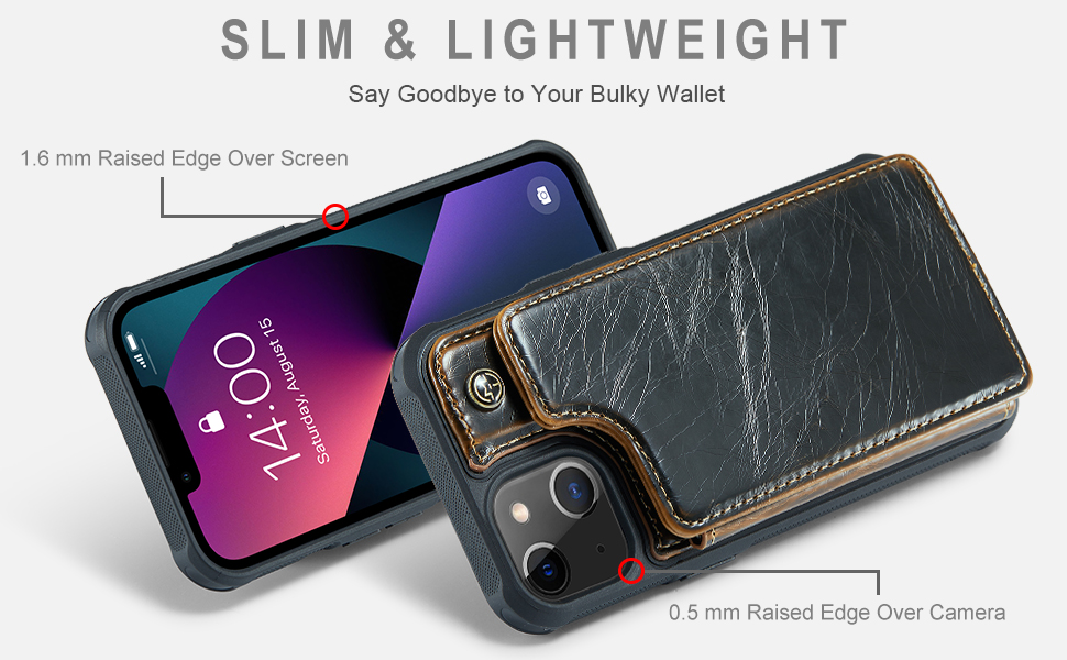 Amazon.com: Vinich Compatible with iPhone 13 Wallet Case with RFID Blocking Card Holder for ...