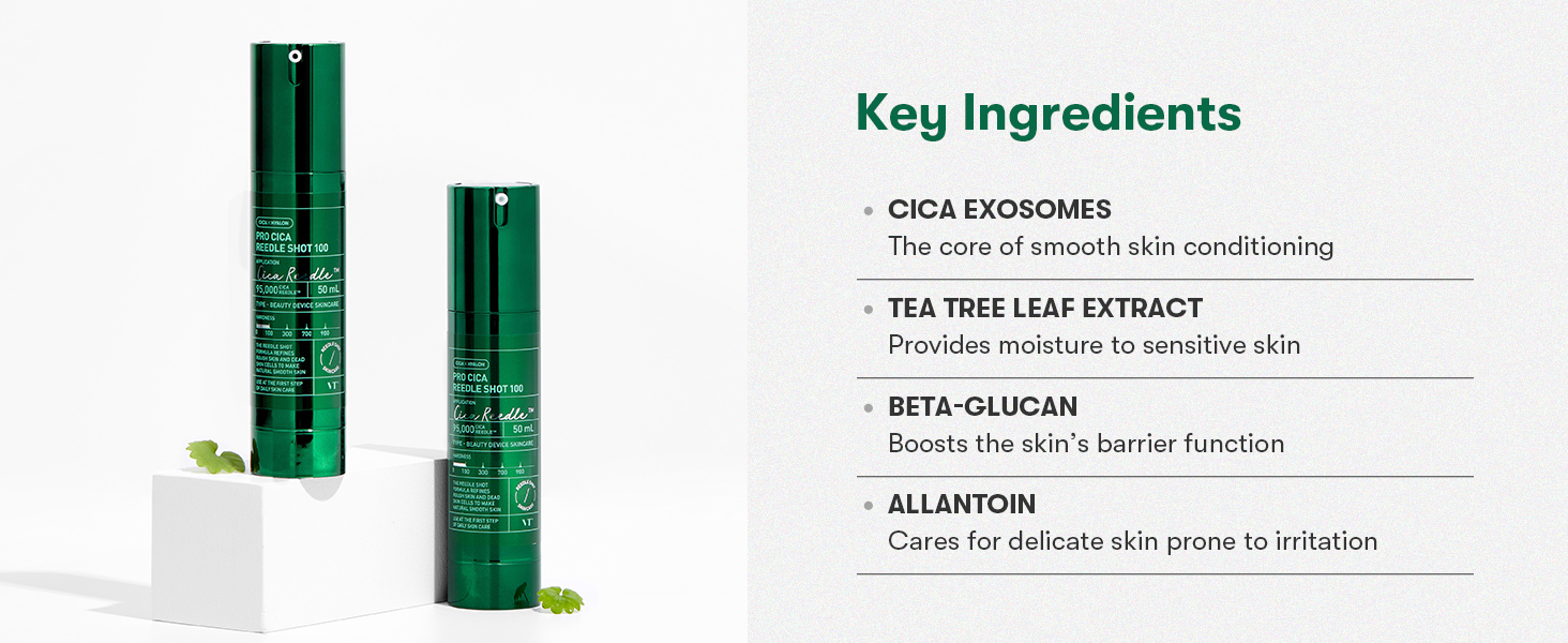 Amazon.com: VT COSMETICS Pro Cica Reedle Shot 100, Centella Asiatica Microneedling Serum, Cica ...