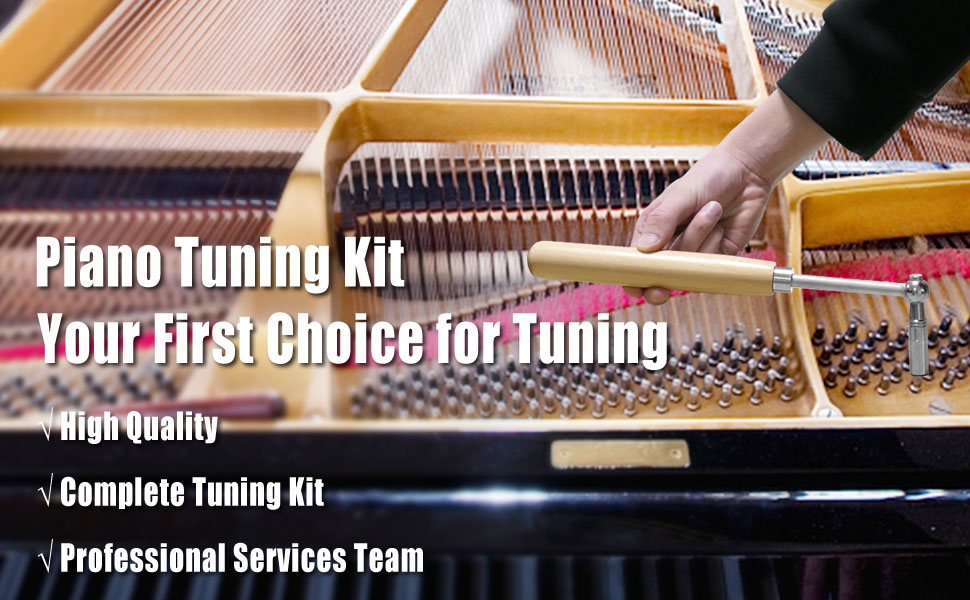 Amazon.com: Professional Piano Tuning Tuner Kit, Piano Tuner Hammer Mute Tool with Felt ...