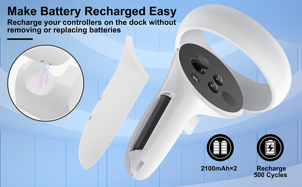 Amazon.com: VR Charger Dock for Quest 2 Accessories, Station Stand for ...