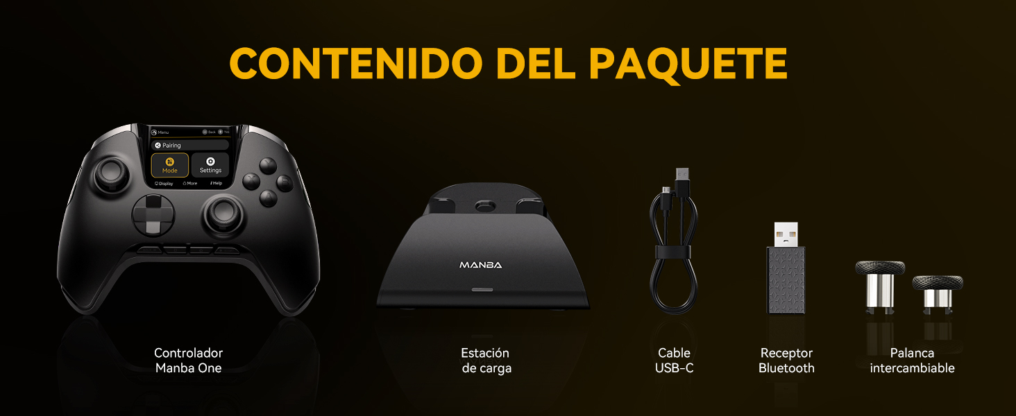 No Drift Manbaone Interactive Screen Wireless Gaming Controller For Switch Pc Ios Android Hall