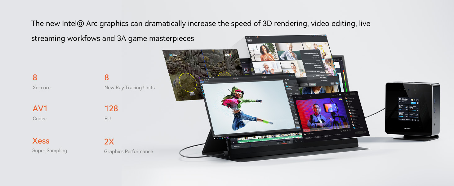 Amazon.com: AtomMan X7 Ti Mini PC Intel Core Ultra 9 Processor 185H(16T/22C, up to 5.1GHz) with ...