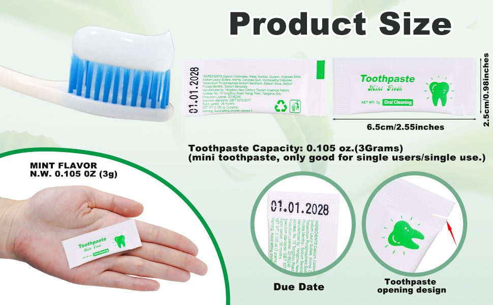 Amazon.com: HAIFOTRVA Too Small Bulk Travel Size Toothpaste Pack of 30 ...