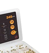 HANGLIFE Heat-Set Threaded Inserts, M2 M2.5 M3 M4 M5 M6 Assortment Box (345 Pieces) Heat Set ...