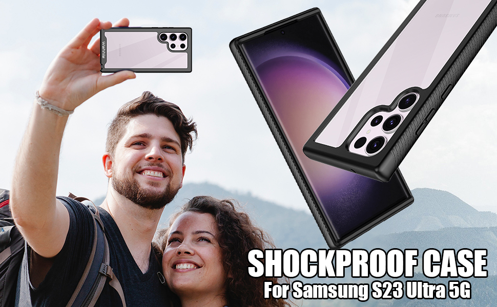 Amazon.com: wahhle Compatible with Samsung Galaxy S23 Ultra Case, Built in Screen Protector Full ...