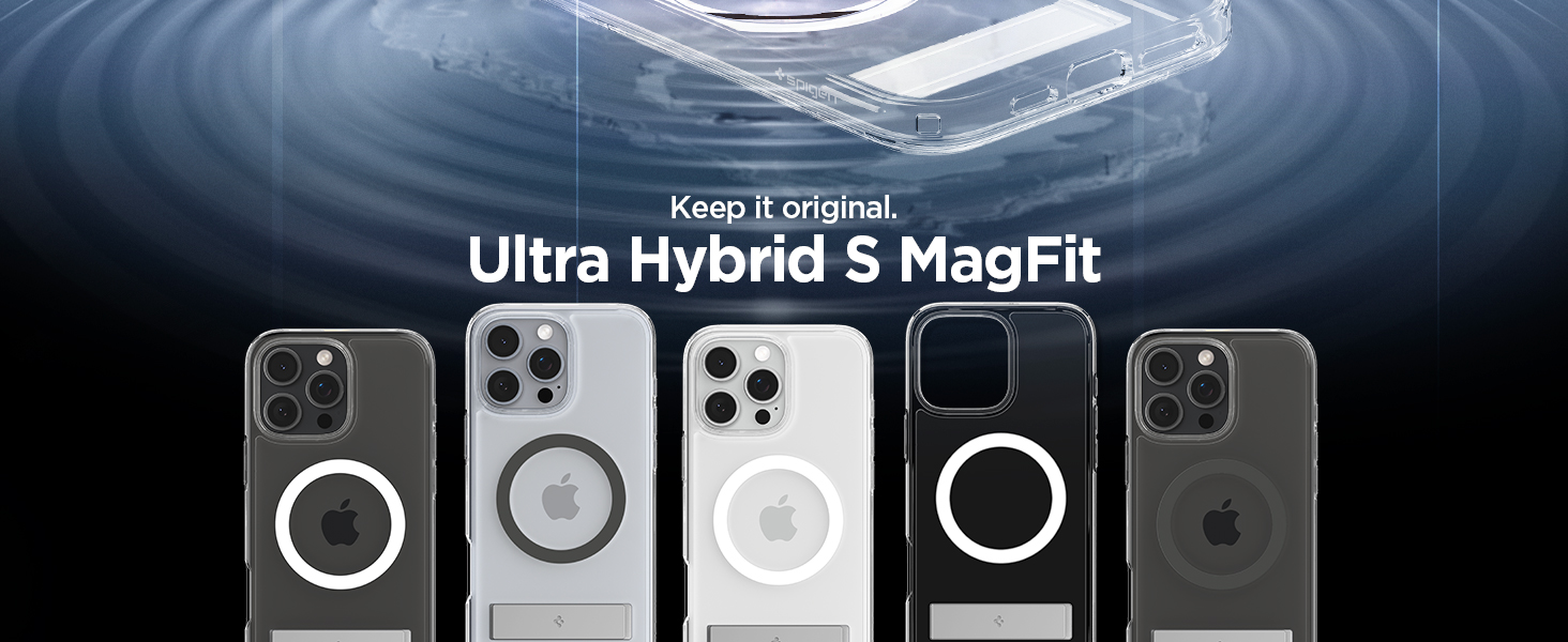 Amazon.com: Spigen Ultra Hybrid S MagFit Designed for iPhone 16 Pro Max Case [Kickstand] [Anti ...