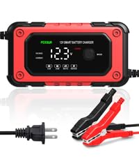 InThoor Chargeur de Batterie Intelligent 12V/24V 8A, 3 Étapes de Chargeur Batterie Mainteneur et ...