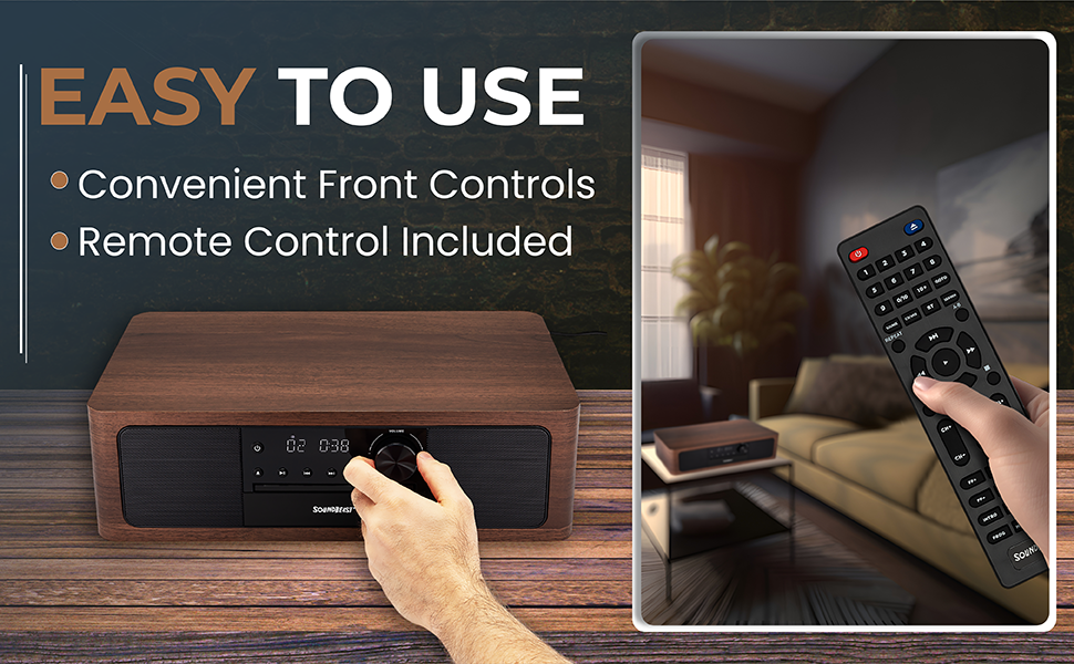 Amazon.com: SoundBeast Stereo Shelf System with CD Player, Bluetooth ...