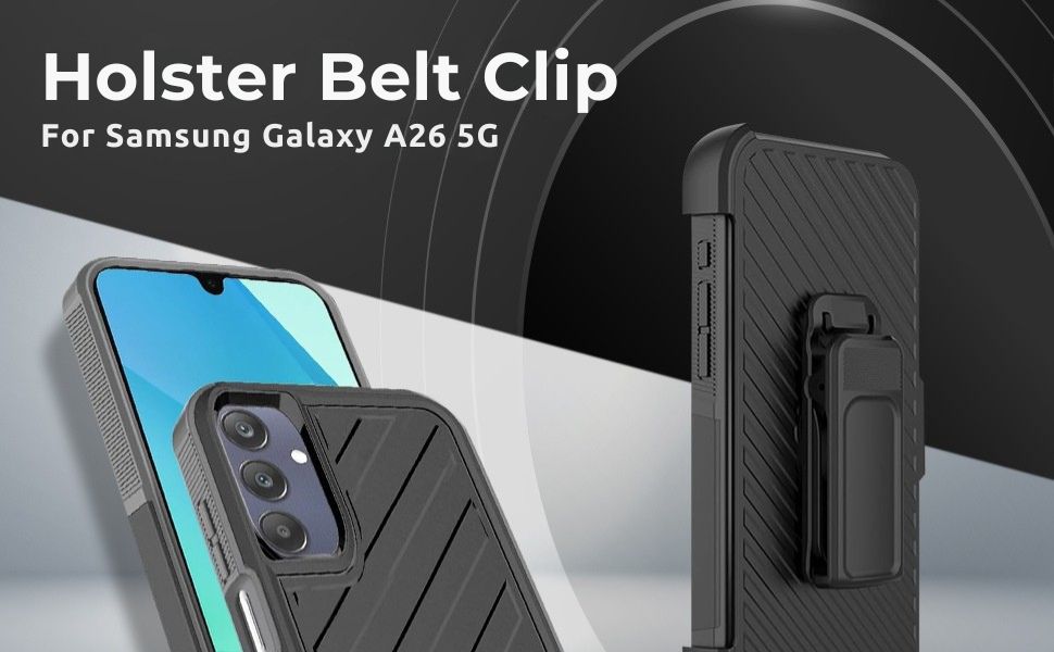 Amazon.com: HRWireless Compatible for Samsung Galaxy A26 5G Case Cover Heavy-Duty Case with ...