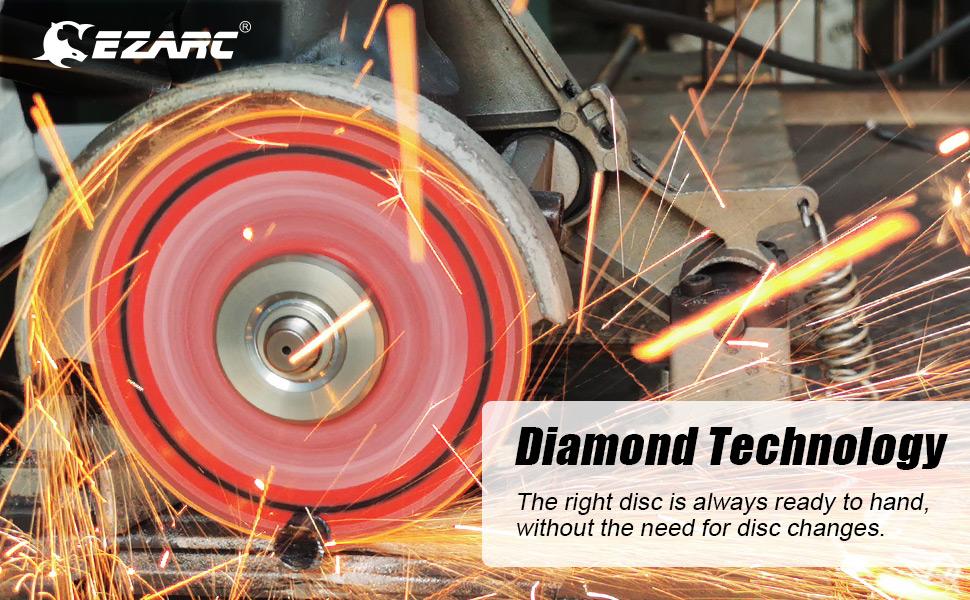 EZARC Diamond Cutting Wheel 4 1/2 x 7/8 Inch for Metal, Cut Off Wheel with 5000+ Cuts on Rebar ...