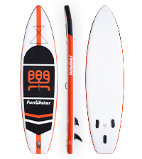 FunWater SUP Inflatable Stand Up Paddle Board 11'x33''x6'' Ultra-Light ...
