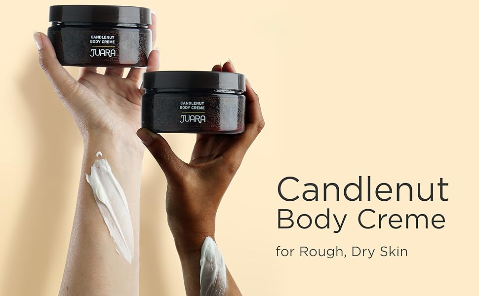 Juara - Candlenut Body Creme | Moisturizing Lotion | Dry Skin Hydration | Skin, Hands, Feet ...
