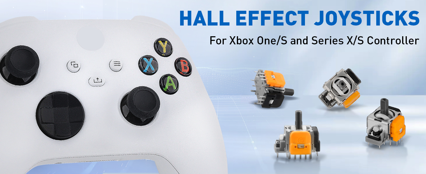 Amazon.com: TOMSIN Joysticks Replacement for Xbox One/S and Series X/S Controller,4 Pack Hall ...