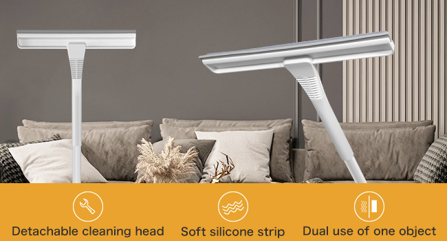 Amazon.com: SetSail Window Squeegee, 2-in-1 Small Squeegee for Window Cleaning All-Purpose ...