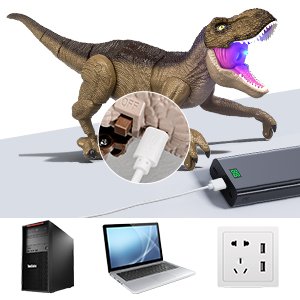 Amazon.com: Sunrad Dinosaur Toys for Boys Age 4-7 8-12, Rechargeable Jurassic Park Walking T-rex ...