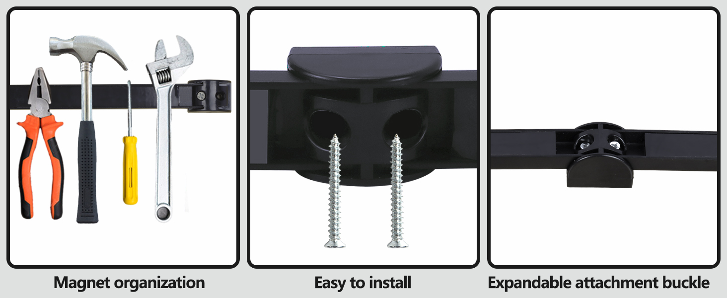 Amazon.com: DGSL Magnetic Tool Holder Strip 4 Pack, 12 In Heavy Duty Tool Organizer Magnetic ...