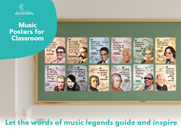Mua 12 Music Classroom Posters - 11x14in Music Classroom Decor, Music ...