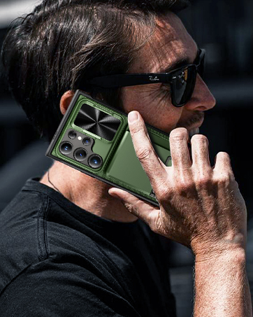 Amazon.com: VEGO for Galaxy S24 Ultra Case with Card Holder, Slide Camera Cover & Built-in Stand ...