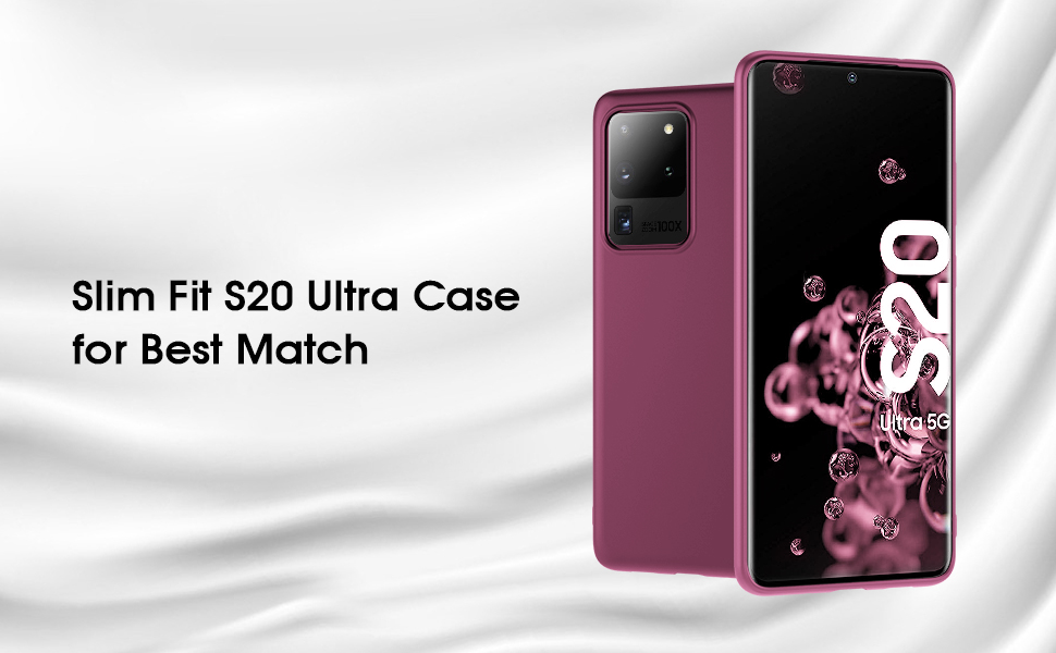 Amazon.com: X-Level Galaxy S20 Ultra/5G Case, Slim Soft TPU Matte Finish, Wine Red : Cell Phones ...