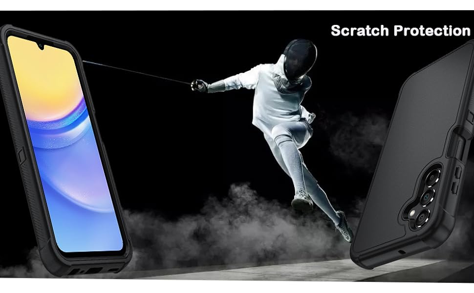 Amazon.com: Suncasetor for Samsung Galaxy A15 5G Phone Case Blue/Glacier Blue | HD Screen ...