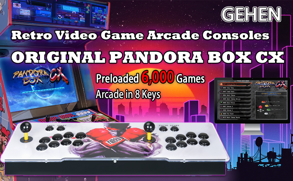 Amazon.com: GEHEN Arcade Game Console,Original 3A Pandora Box CX ...