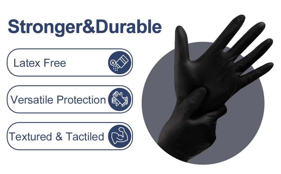 Amazon.com: HAMYN Nitrile Gloves Disposable Latex Free & Powder Free, Chemical-resistant ...