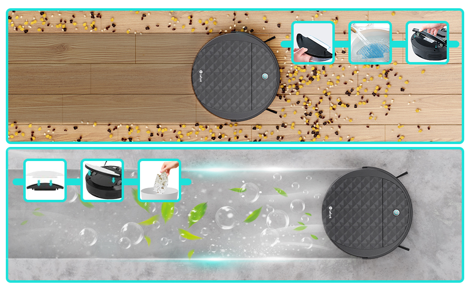 Amazon.com - Lefant Robot Vacuum M213S, 3200Pa Powerful Suction, 150Mins Runtime, Tangle Free ...