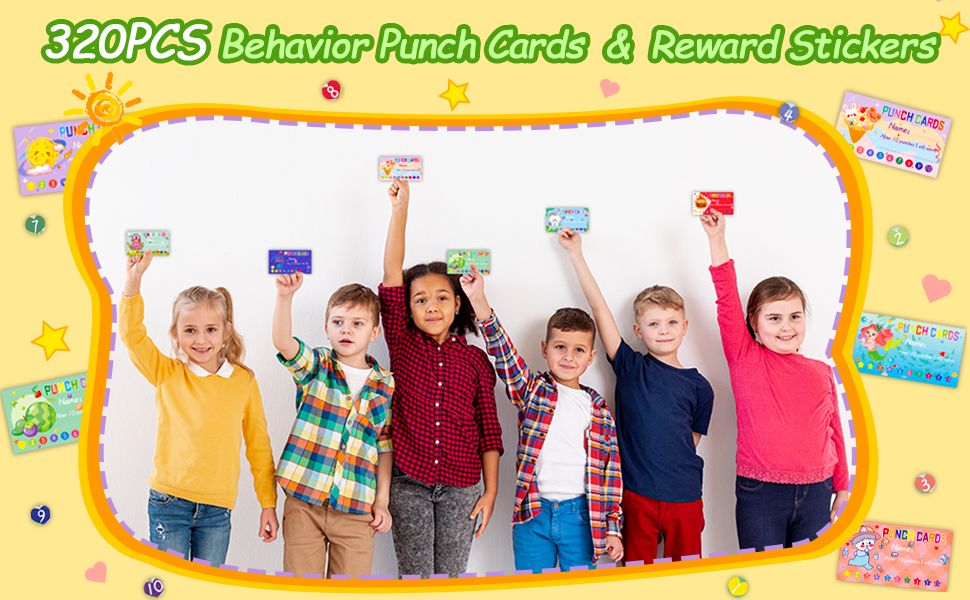 Amazon.com : 160 PCS Punch Cards for Classroom with Hole Puncher ...