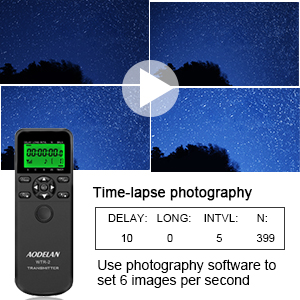 Amazon.com: AODELAN Camera Remote Controller for Canon EOS R, RP, RA, R6, R5, 80D, 77D, 70D ...