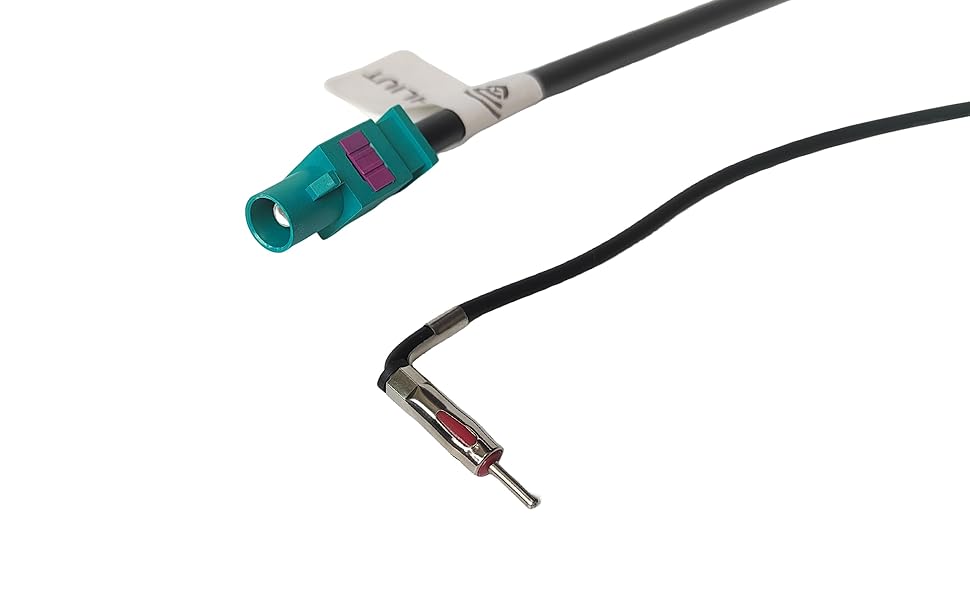 Amazon.com: CHHLIUT Car Stereo Antenna Adapter - 6.56ft Cable, Fakra Z Male to DIN Plug, FM AM ...
