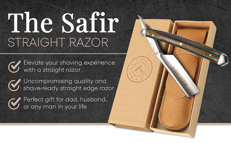 Amazon.com: Safir Straight Razor - Shave Ready Japanese Stainless Steel ...