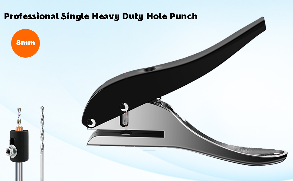 Amazon.com : 5/16 inch-8mm Heavy Duty Single Hole Puncher for Paper Crafting,20 Sheet Punch ...