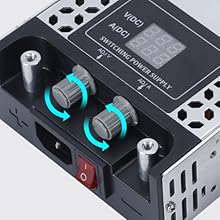 Amazon.com: BOSYTRO AC to DC Converter 48V DC Power Supply Adjustable 0-48V 0-12.5A SMPS Max ...