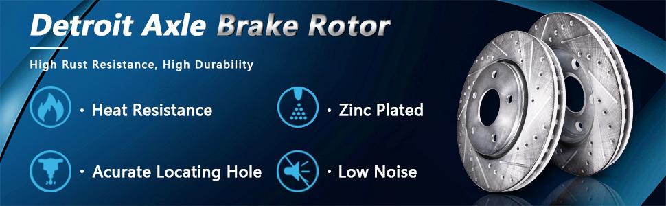Amazon.com: Detroit Axle - Front Brake Kit for 2006-2018 Dodge Ram 1500, 2007-2009 Dodge Durango ...