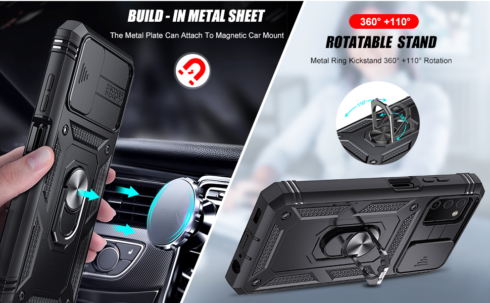 Amazon.com: LeYi Compatible for Samsung Galaxy A03s Phone Case: Galaxy AO3s Phone Case with ...