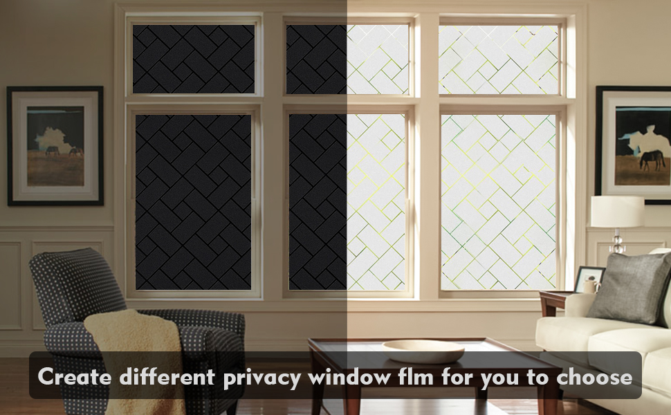 Qualsen Window Film Privacy Frosted Window Film UV Window Film Privacy Frosted Glass Window Film ...