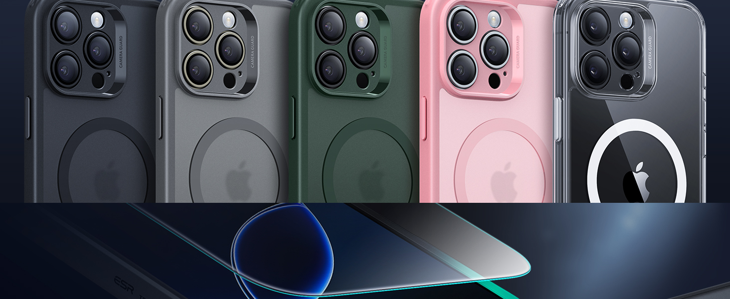 Amazon.com: ESR for iPhone 16 Pro Case (4 in 1) Set, Translucent Matte Case, Compatible with ...