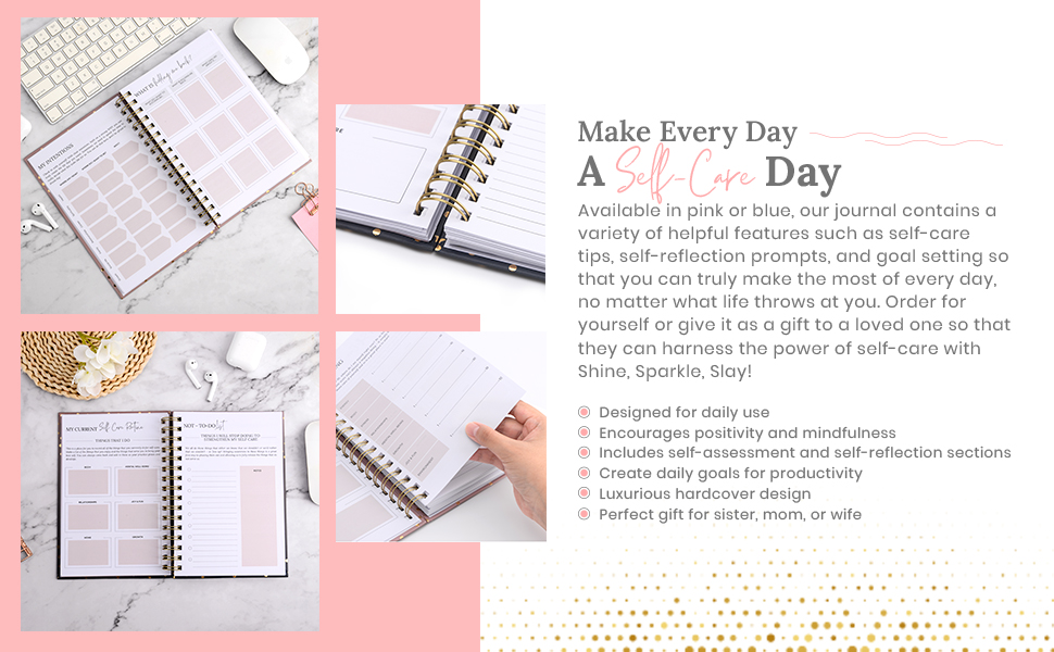 Amazon.com : Daily Self Care Journal for Women - A5, Wellness Journal ...