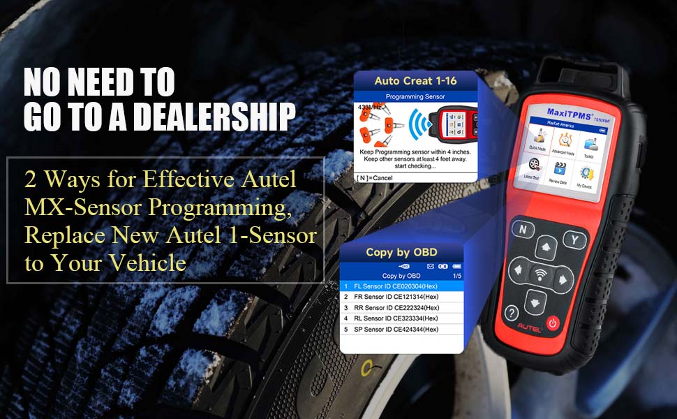 Amazon.com: Autel MaxiTPMS TS508WF Upgrade of TS508K TS508 TS501Pro ...