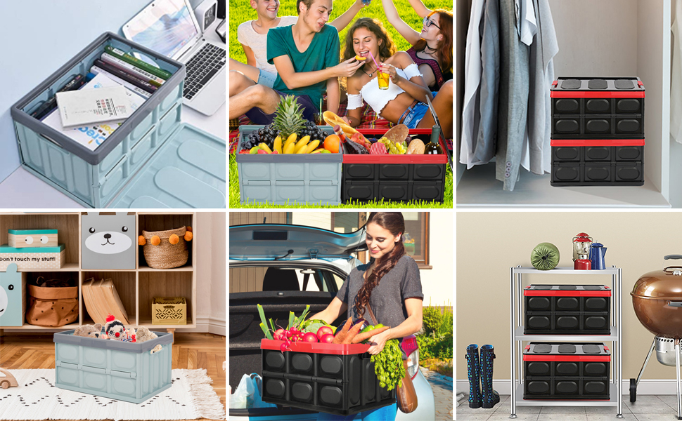 Caja De Almacenamiento Plegable - 2Pcs Plegable Multifuncional Caja De ...