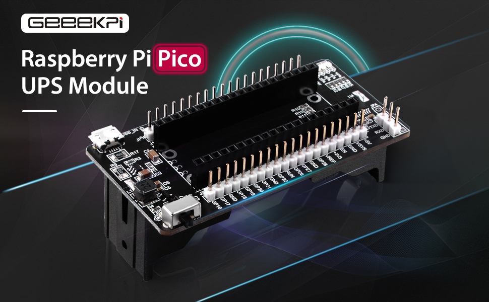 Amazon.com: GeeekPi UPS HAT for Raspberry Pi Pico/Pico W ...