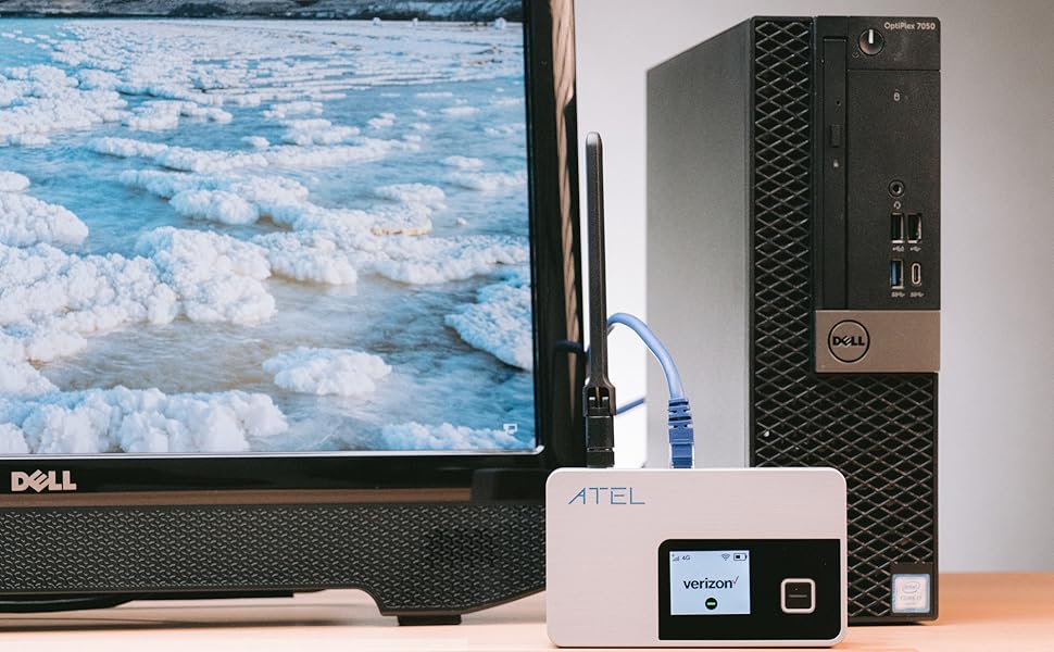 Amazon.com: ATEL V810A 4G LTE Fixed Access Router w/Battery & Antenna | LTE Cat-4 | Data Speeds ...