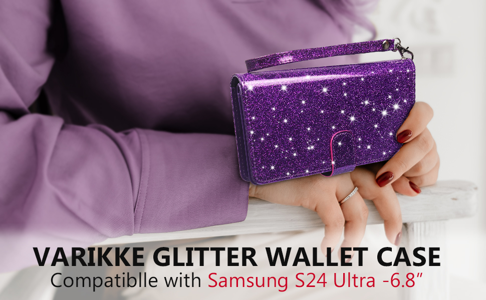 Amazon.com: Varikke Compatible with Samsung Galaxy S24 Ultra Wallet Case, Detachable Magnetic ...