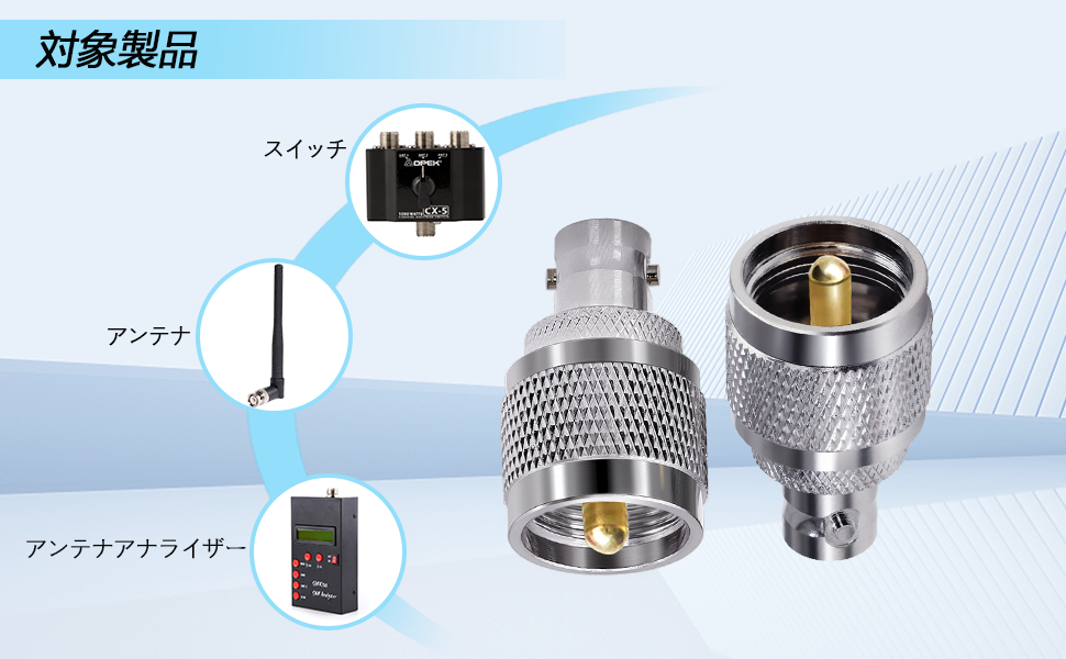 Amazon.co.jp: TUOLNK BNC メス - UHF PL259 オス RF 同軸アダプタ SO239 M型 オス - BNC メス 同軸コネクタ 延長ケーブル用 2個 : 産業 ...