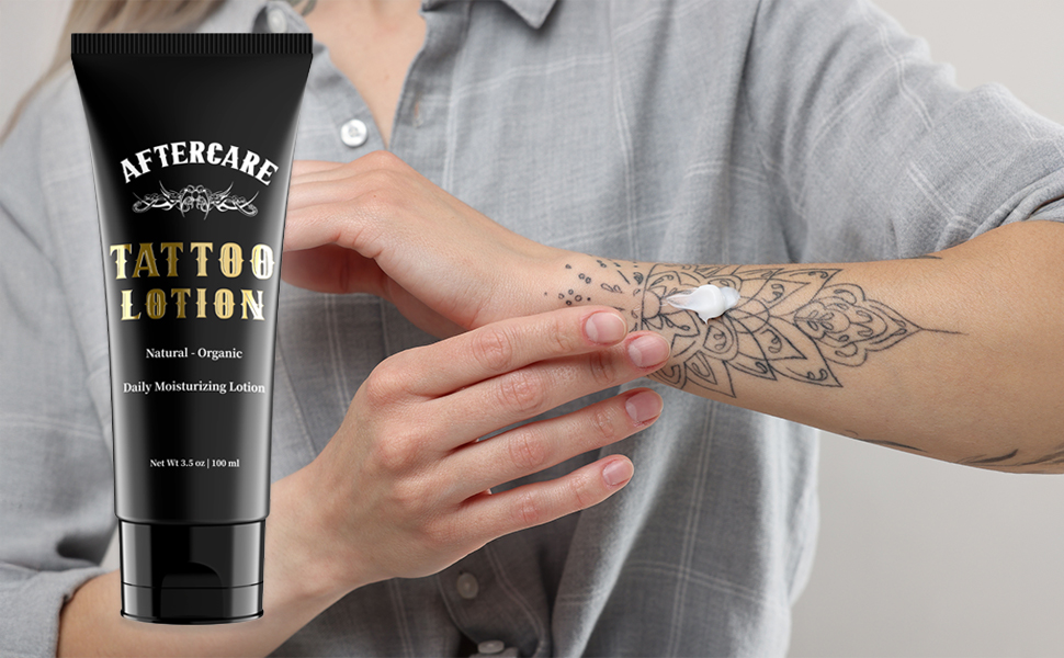 Amazon.com: Tattoo Aftercare Lotion - 3.5 OZ, Daily Tattoo Lotion for Moisturizing Tattoo ...
